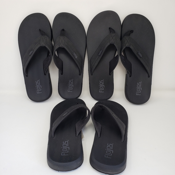 Flojos | Shoes | Flojos Ryan Mens Flip Flops Black | Poshmark